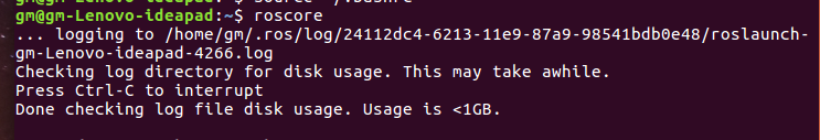 ROS运行中遇到的小问题_done checking log file disk usage. usage is