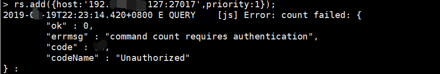 Mongodb 副本集搭建失败的原因_command replsetinitiate requires authentication-CSDN博客