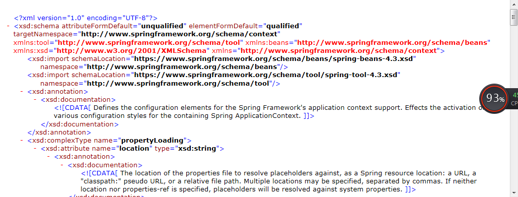 Caused by: org.xml.sax.SAXParseException; lineNumber: 15; columnNumber: 75; cvc-elt.1: 找不到元素 ...