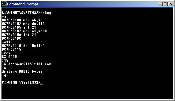 汇编语言DEBUG程序的使用（留给弱智的自己看吧）_重启 debug 将指令 "int 3" 在代码段地址 cs:100 中输入。 输入 “r .” 记-CSDN博客