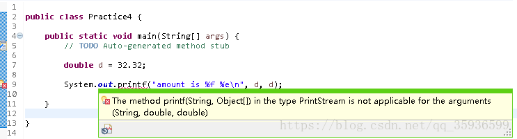 Eclipse开发工具printf打印方法提示报错的解决方法_the method println(string) in the type printstream-CSDN博客