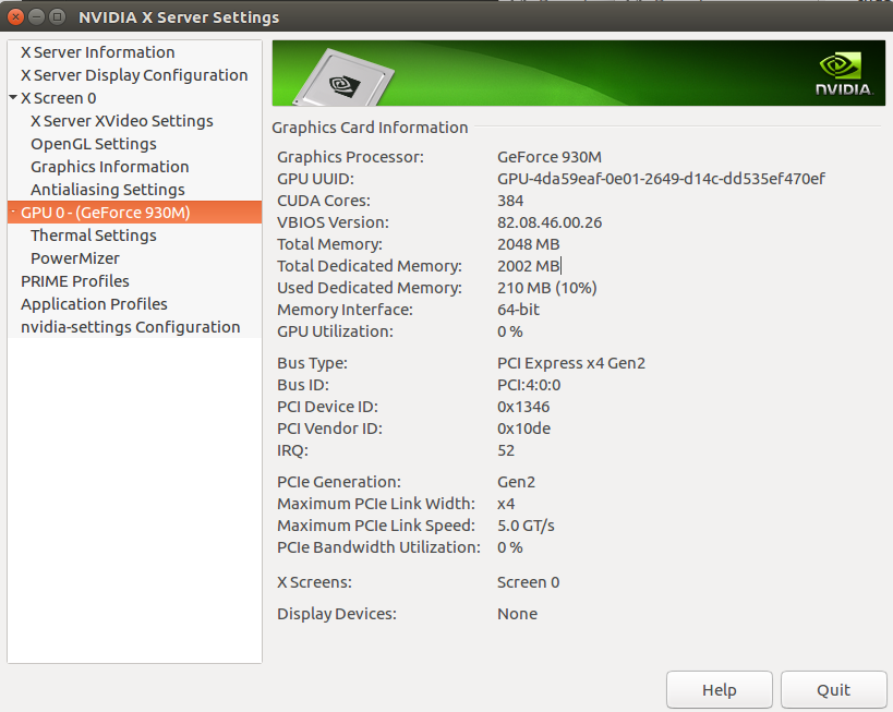 Ubuntu安装NVIDIA GEFORCE 930M显卡驱动+CUDA+CuDnn+Tensorflow-GPU（所有的模块的版本要对的上，否则前功尽弃）_ubuntu nvidia ...