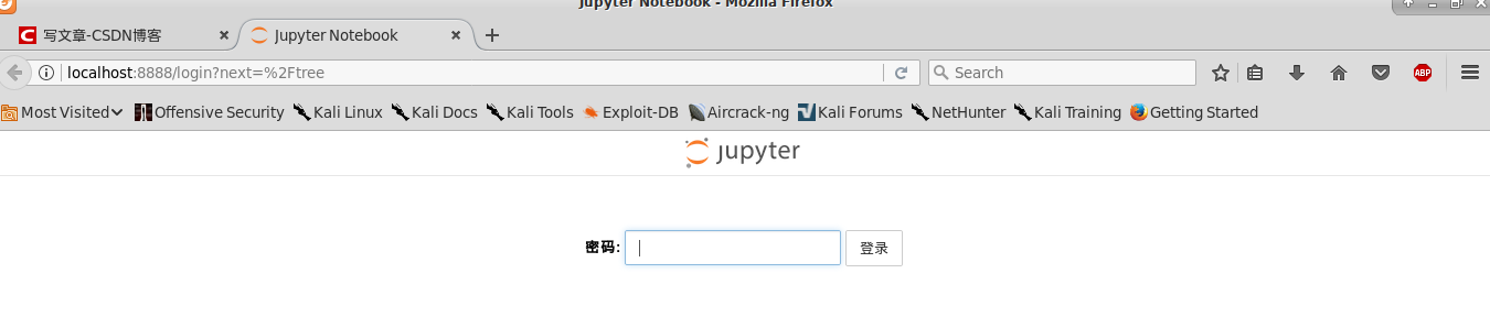 Kali2018.3 安装和配置Jupyter Notebook和SSH服务_kali notebook-CSDN博客
