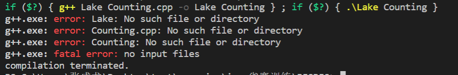 vscode下g++编译出现No such file or directory问题_g++: error: week2test1.out ...