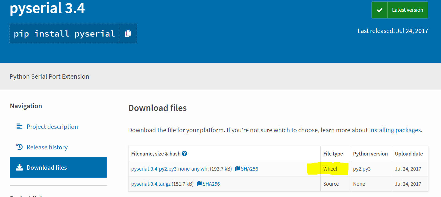 Python-serial模块的安装_python serial whl-CSDN博客
