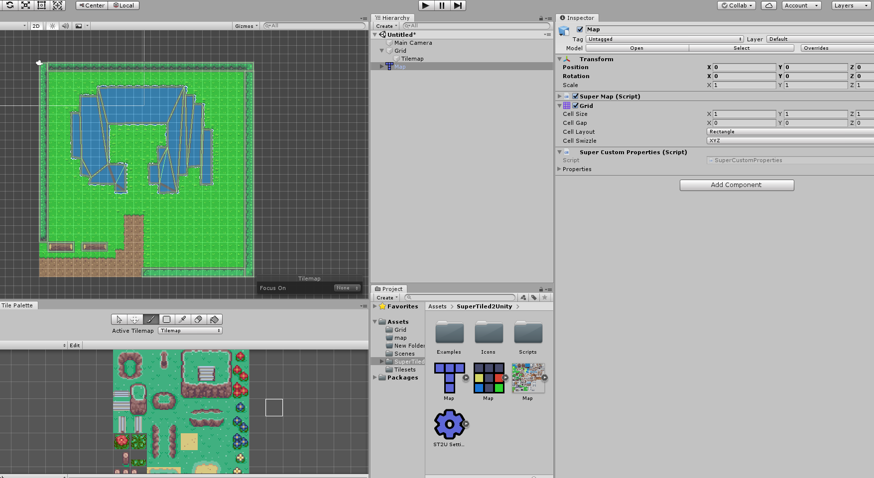 2D 游戏工具系列：unity自带Tilemap和地图编辑器Tiled的基本使用以及Super Tiled2Unity如何导入tmx到Unity中（3）_weiji4310的博客-CSDN博客