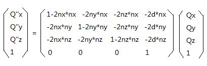 反射矩阵（reflection matrix）推导-CSDN博客