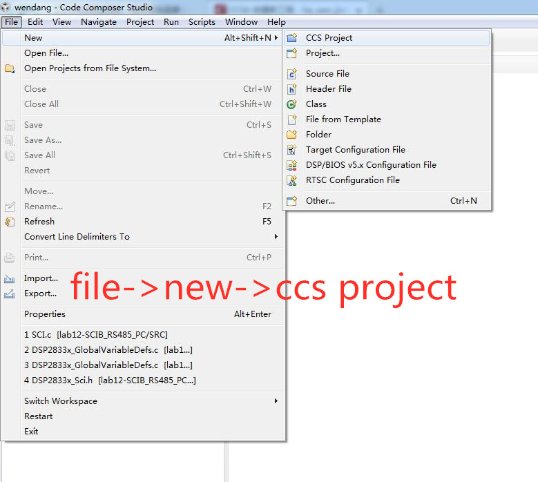 CCS6 自己创建一个新工程_如何用ccs6创建一个新工程-CSDN博客