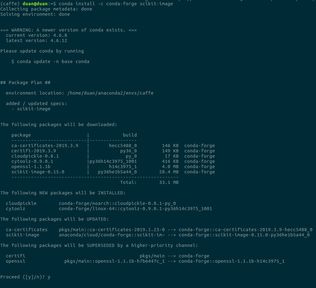 ubuntu 16.04 + anaconda +caffe-gpu安装_conda install -c defaults caffe-gpu 安装不了-CSDN博客
