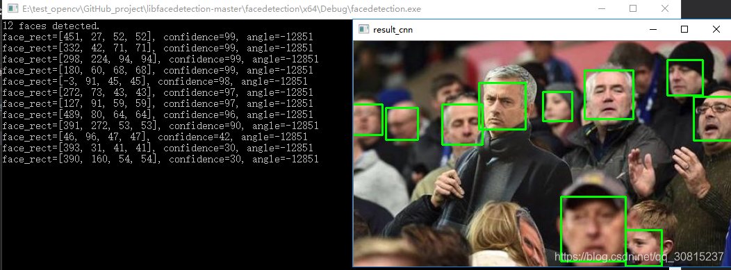Window Vs Opencv编译libfacedetection库进行人脸检测 Opencv 集成 Libfacedetection Csdn博客