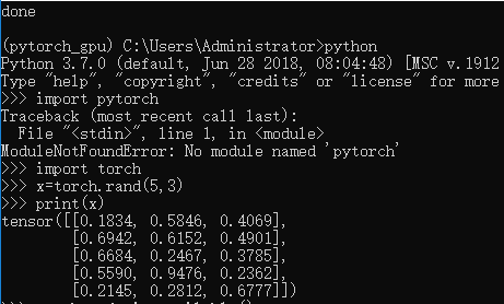 Win10系统安装GPU版PyTorch,tensorflow,transformers_transformers安装在windows10-CSDN博客