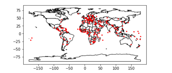 python 绘制中国地图并利用经纬度标注散点_python 在地图上标记散点图-CSDN博客