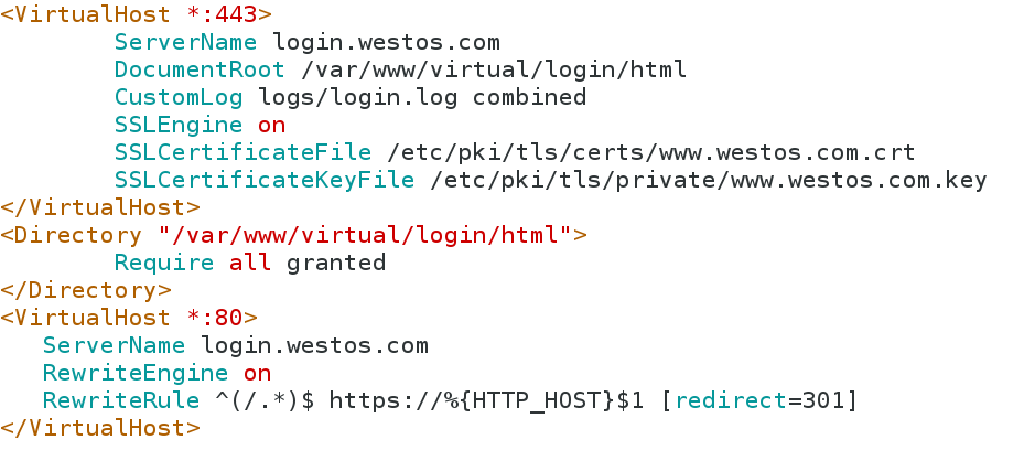 Apache服务的基本配置(apache的访问控制、虚拟主机、https)_简述apache服务以下配置的基本含义? ① port 1100; ② userdir userdo-CSDN博客