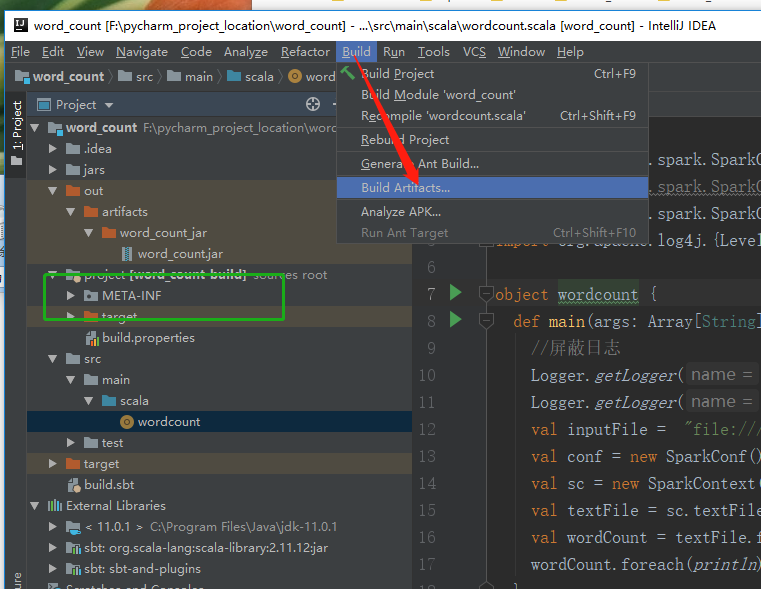IDEA中scala实现word_count，sbt打jar包，并发送linux中spark运行(sbt打包详细)_scala 打包jar实例-CSDN博客