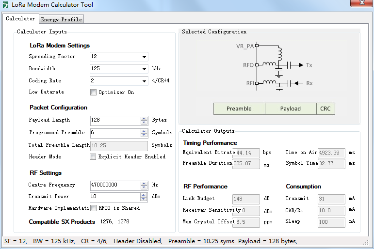 LoRa计算工具使用详解_lora modem calculator tool-CSDN博客
