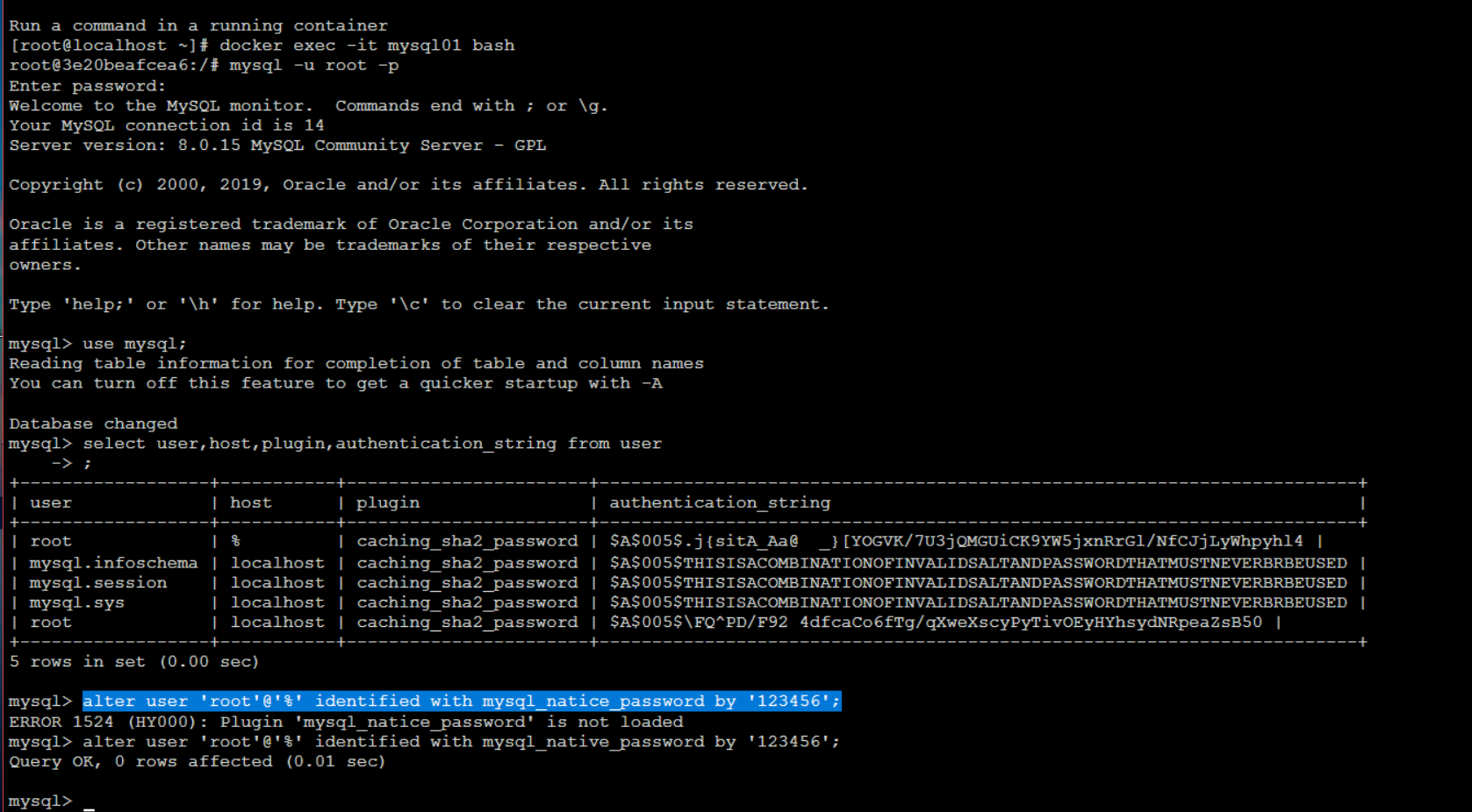 navicat连接Docker -Mysql报错：caching sha_2_password cannot be load-CSDN博客