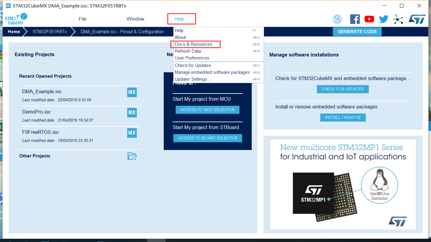 使用 STM32CubeMx 下载 MCU 官方资源手册_stm32cubeprogrammer下载datasheet-CSDN博客