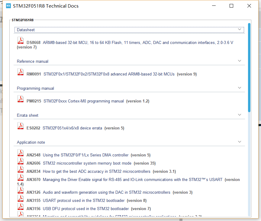 使用 STM32CubeMx 下载 MCU 官方资源手册_stm32cubeprogrammer下载datasheet-CSDN博客