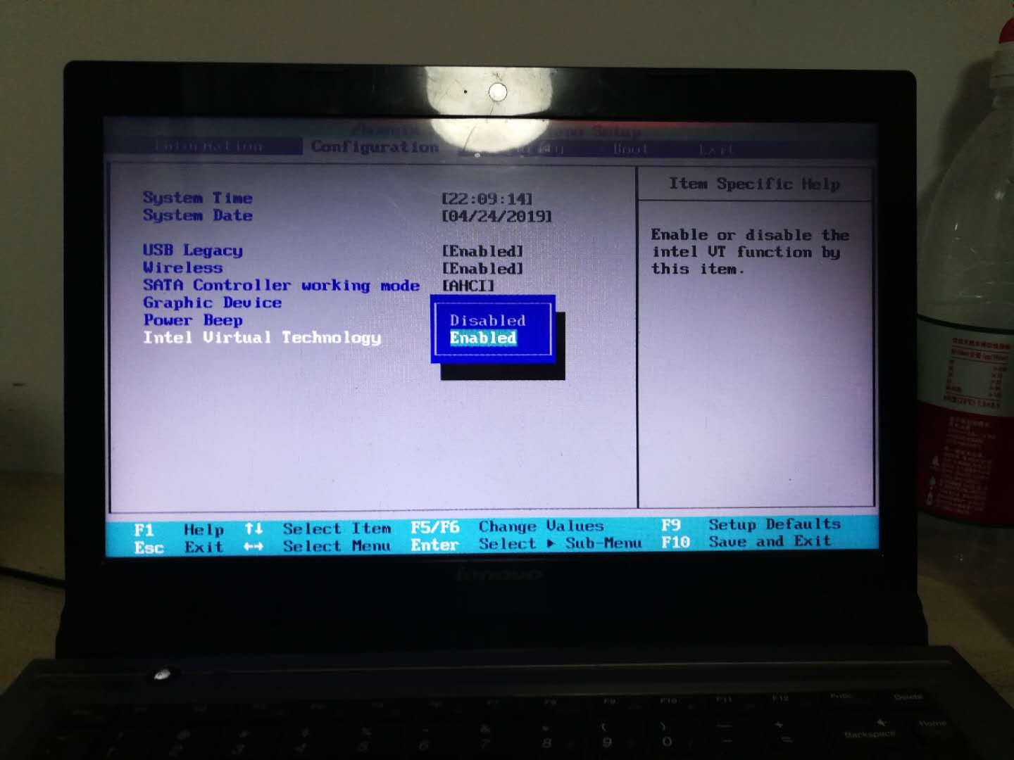 vmware'如果已在 BIOS/固件设置中禁用 Intel VT-x，或主机自更改此设置后从未重新启动，则 Intel VT-x 可能被禁用 ...