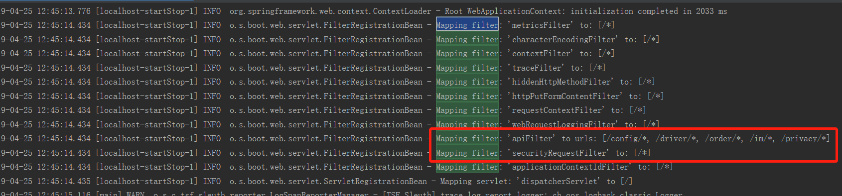 springboot 通过@WebFilter(urlPatterns )配置Filter过滤路径，没有配置/*，输入任何路径都能进过滤器_webfilter urlpatterns-CSDN博客
