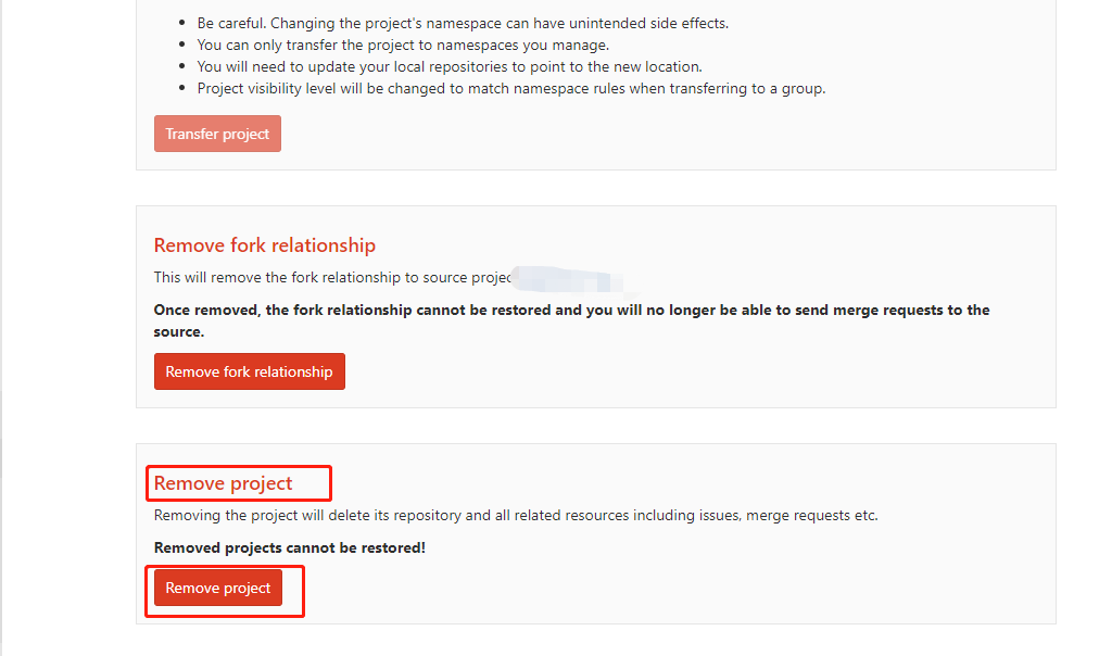 在gitLab上删除fork的项目_gitlab删除fork的项目-CSDN博客