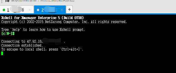 Xshell连接服务器出现（To escape to local shell, press 'Ctrl+Alt+]'.）问题、xshell终端中文乱码完全解决方法-CSDN博客