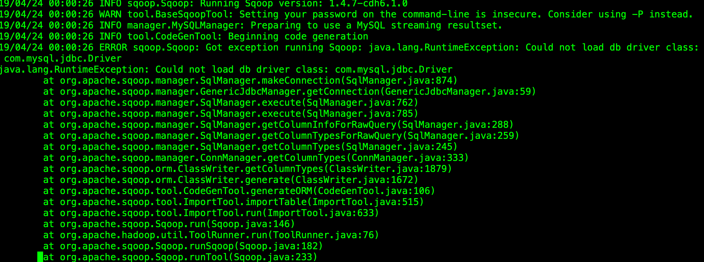 Java启动异常:the Driver Has Not Received Any Packets From The Server 程序员大本营