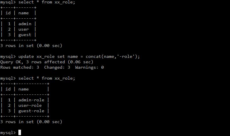 Mysql修改记录时update 字段 字段 字符串 Mysql Update Csdn博客