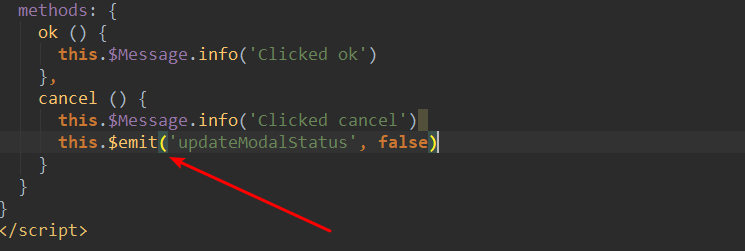 IView Modal模态框父子组件，子父组件相互传值_iview modal 回调-CSDN博客