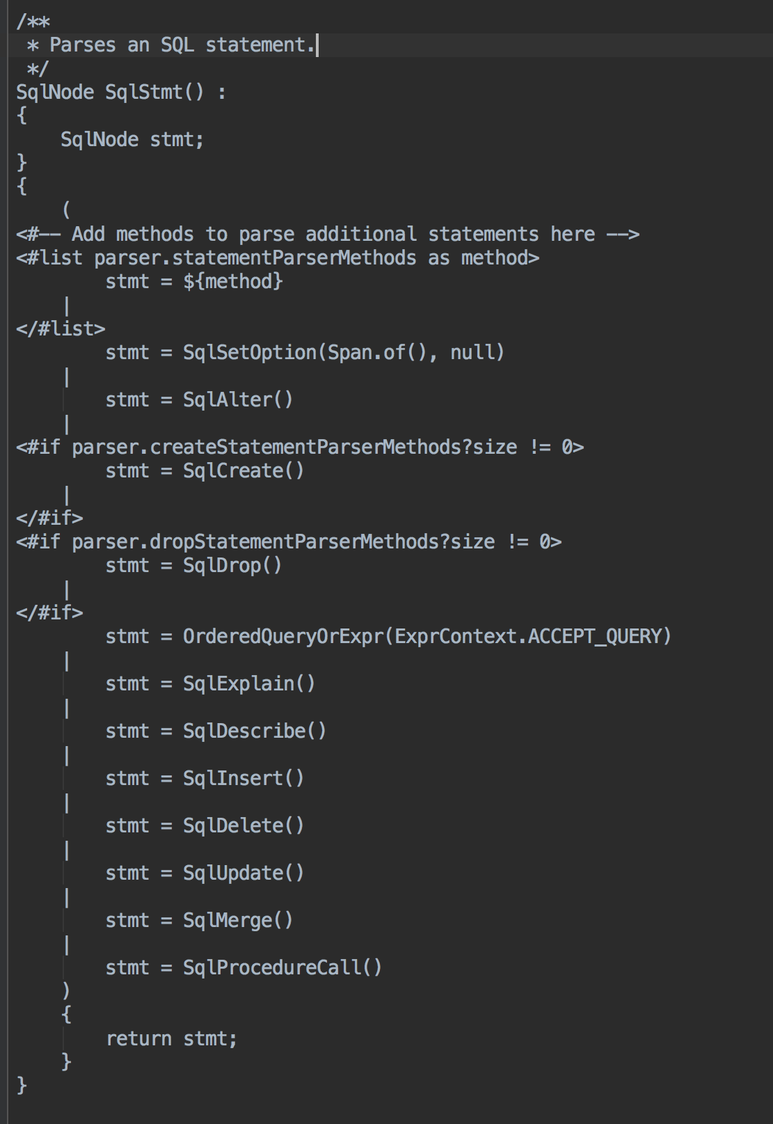 Apache Calcite教程-SQL解析-Calcite自定义语法解析_calcite 自定义词法-CSDN博客