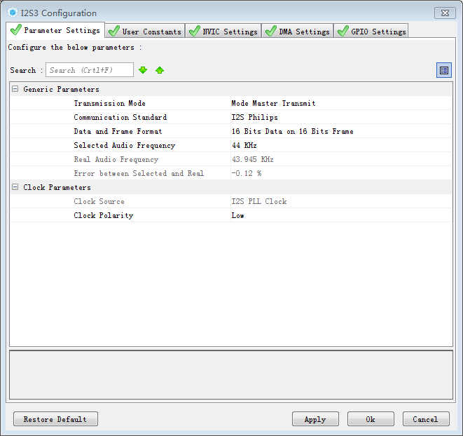 STM32F427利用I2S接口和DMA产生正弦波-CSDN博客