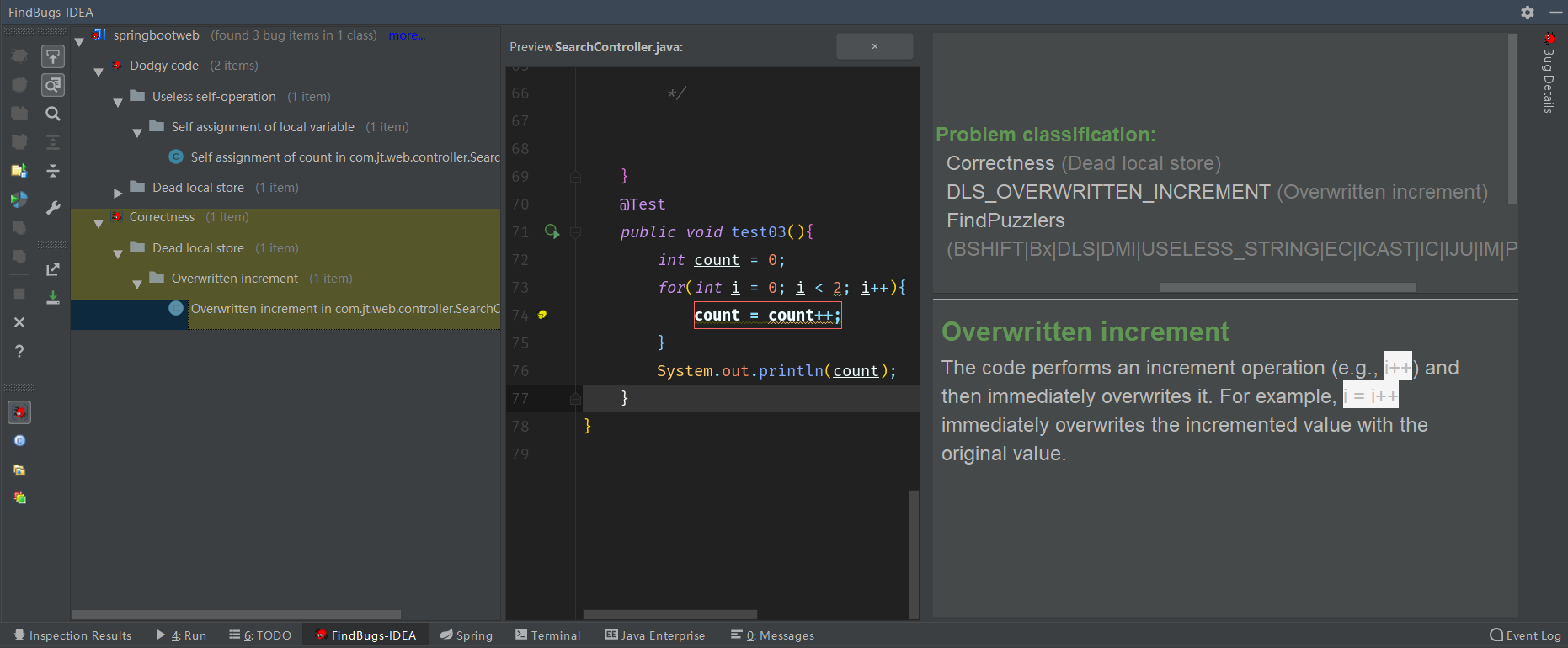 count=count++的覆盖增量问题_在 'count++' 更改的值从未使用-CSDN博客
