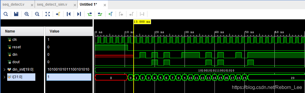 【verilog Hdl 训练】第 05 天(序列检测) Csdn博客 8518