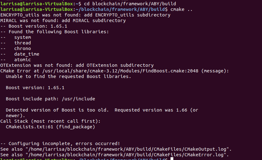 02 ABY框架的搭建及踩到的坑_aby运行结果图-CSDN博客