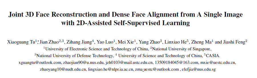 论文笔记(1):单幅图像的三维人脸重建与密集人脸对齐（2DASL）_joint 3d face reconstruction and ...