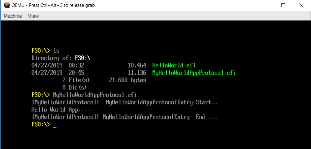 UEFI 基础教程 （六） - PROTOCOL 简单使用_gbs->locateprotocol-CSDN博客