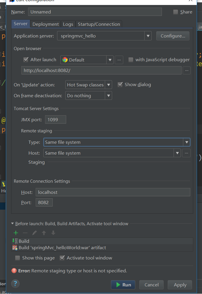 用Idea部署项目时候,启动项目 出现 Unable to connect to the localhost:1099-CSDN博客