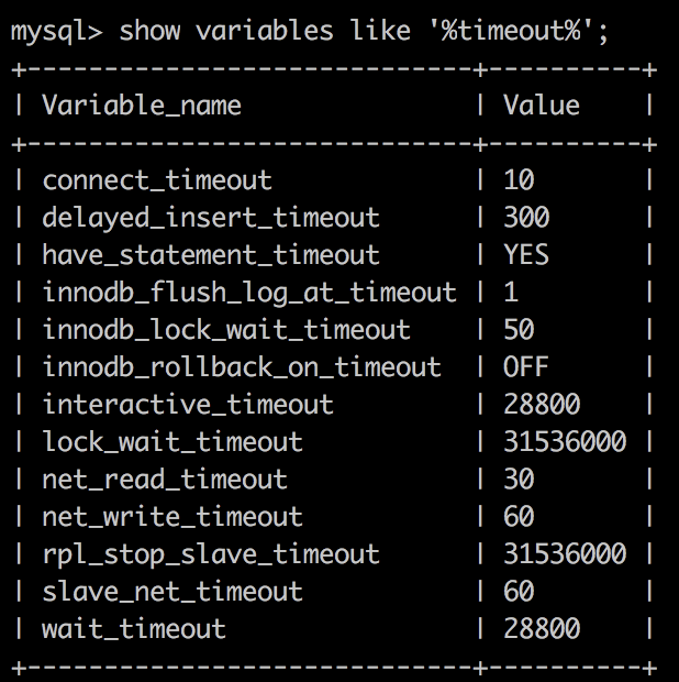数据库相关各种超时时间_transaction timed out-CSDN博客