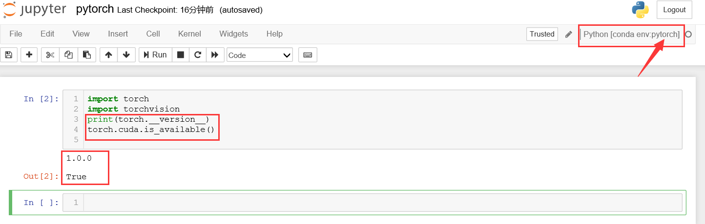 Jupyter Notebook 调用环境中的keras或者pytorch 在jupyter中或者 Csdn博客