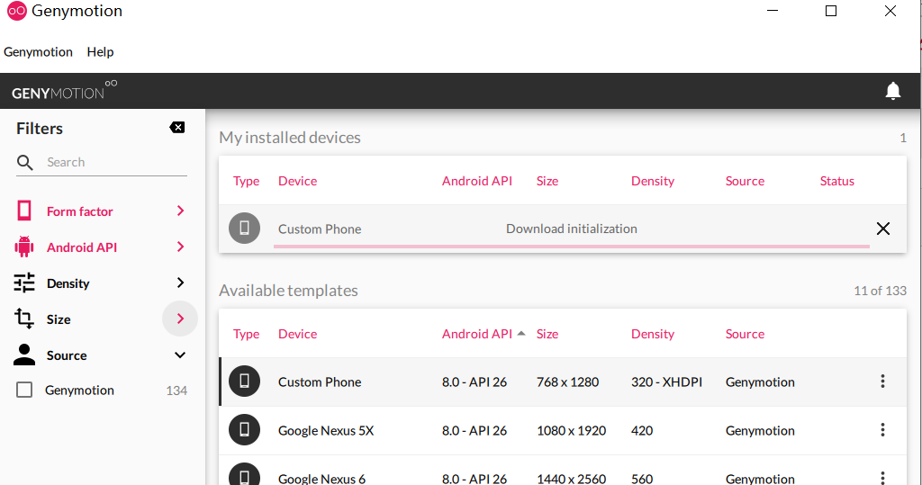 解决Genymotion下载虚拟镜像速度慢，下载失败_genymotion安装镜像文件失败-CSDN博客