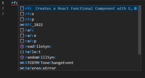 Vscode中一键生成react代码块以及快速补全react代码vscode Hooks模板 Csdn博客 