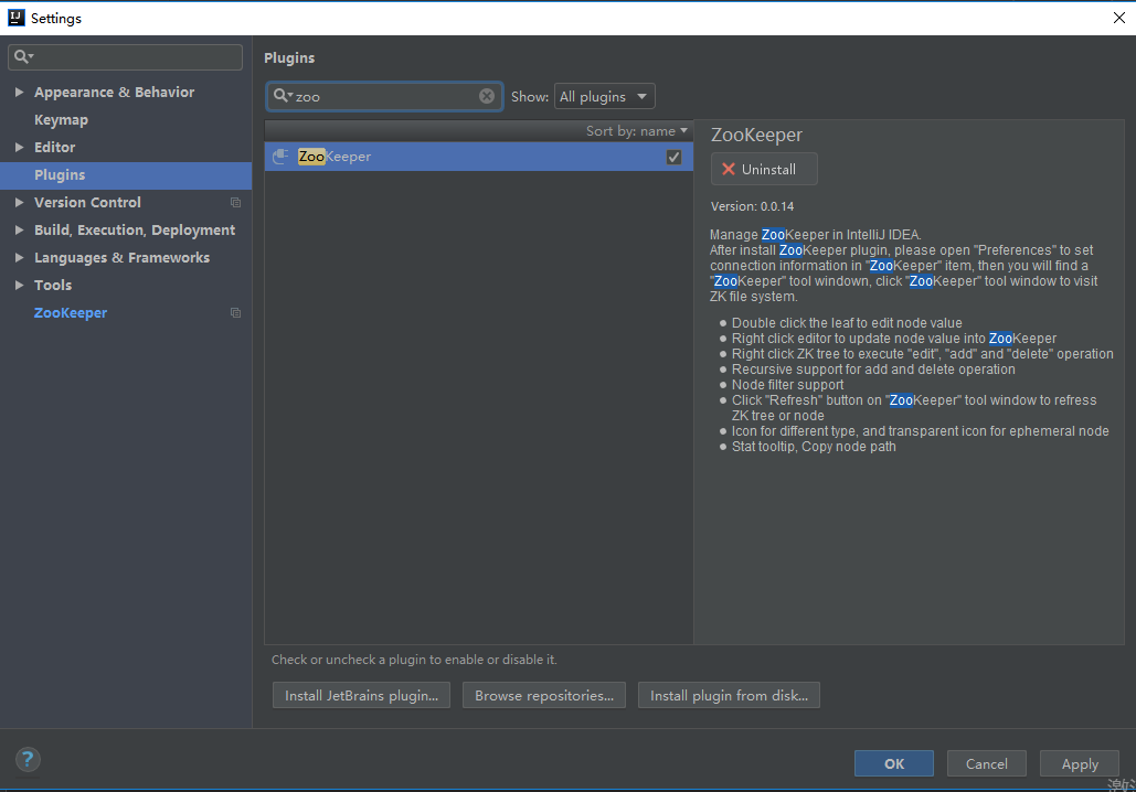 在idea中安装zookeeper插件详细介绍-CSDN博客