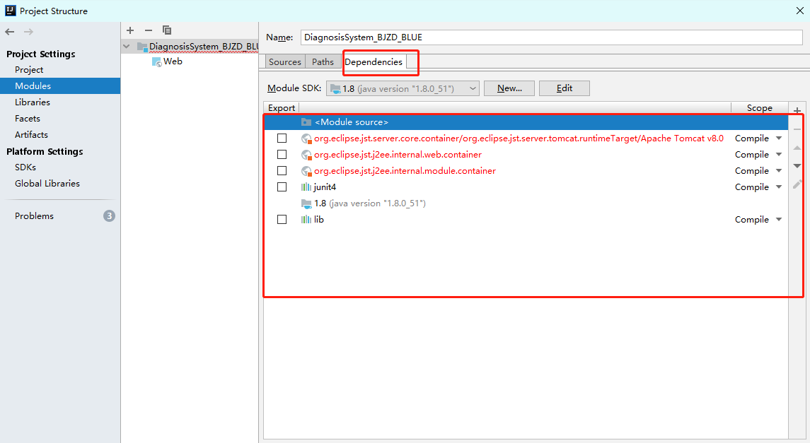 idea导入web项目，引入依赖关系，并用tomcat跑起来_modules 项的 dependencies 标签页中配置依赖关系-CSDN博客