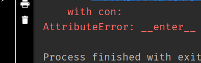Python with语句常见错误AttributeError: __enter___python 属性错误,connection没有rollback-CSDN博客