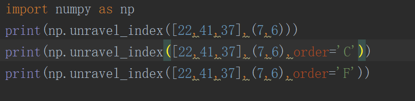 python np.unravel_index(indices, dims, order)_np.indices的下标-CSDN博客