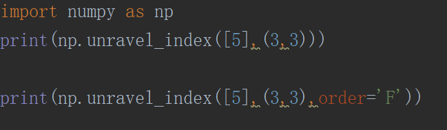 python np.unravel_index(indices, dims, order)_np.indices的下标-CSDN博客