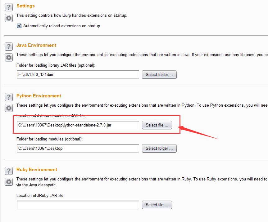 Burp加载jython时出错to Use Python Extensions You Need To Download Jyt Csdn博客 
