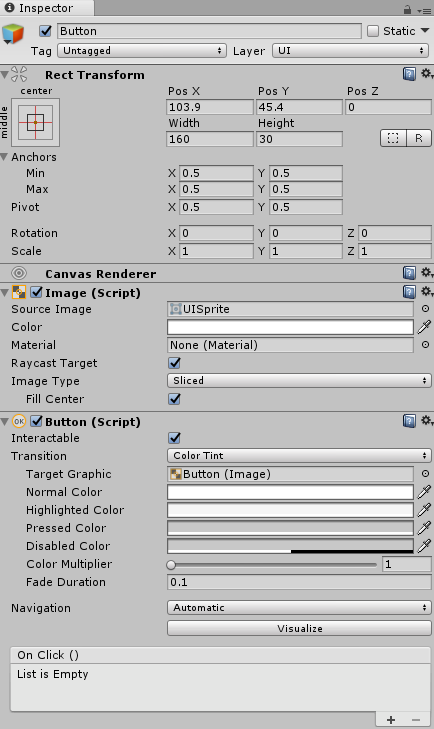 【ugui】button按钮ugui 按钮 Csdn博客 