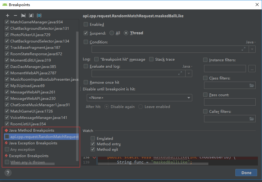 Android debug设备响应迟钝: method breakpoints may dramatically... 处理方案 ...