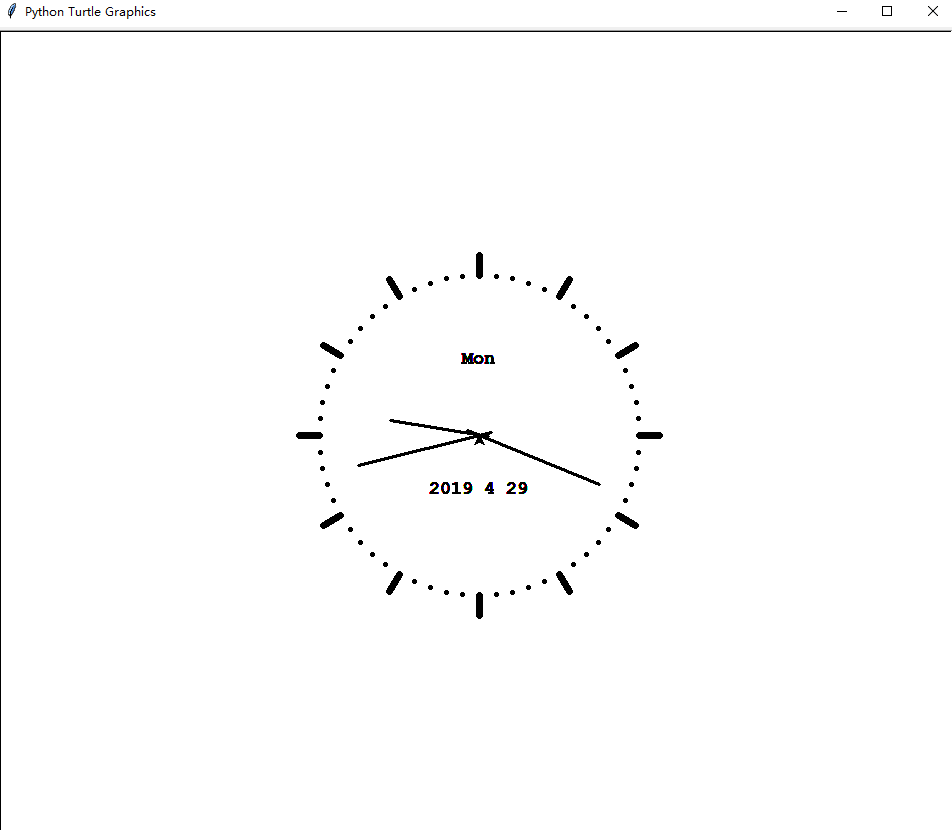 Python编写时钟表turtle Python 钟表 Csdn博客